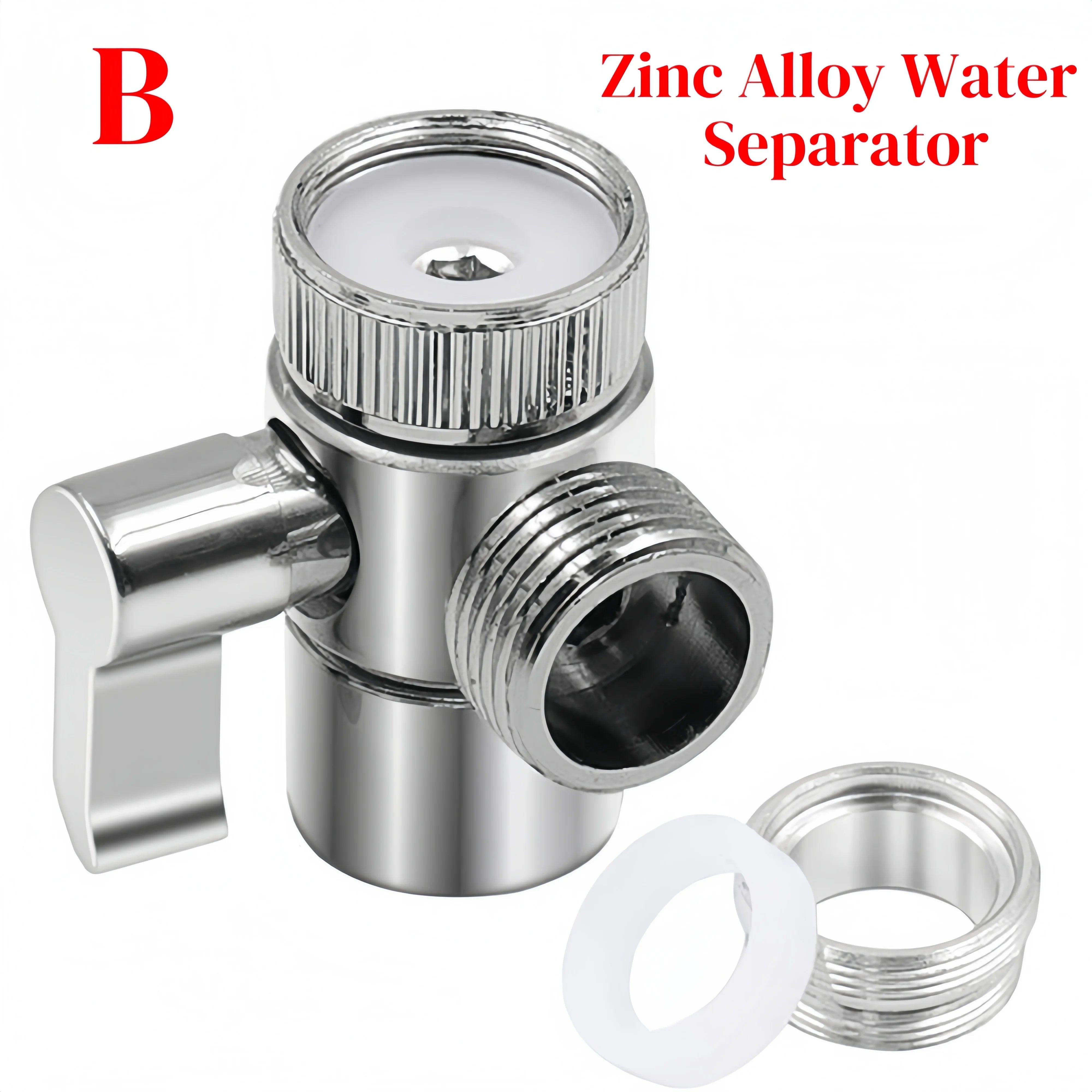 Faucet Switch Adapter – 2-Way Sink Diverter Valve for Kitchen & Bathro ...